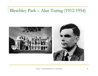 Crypto - A Fascinating History by Atul Kahate | PDF