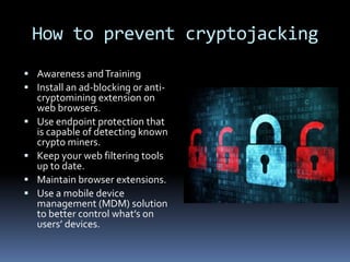 Cryptojacking | PPTX