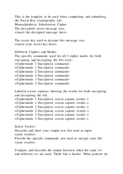 Crypto Lab SecretKey EncryptionOverviewThe learning | PDF
