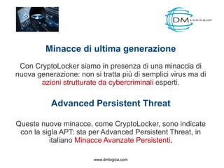 CryptoLocker: evitare il contagio | PPT