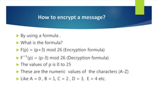 Cryptology Caesar Cipher | PPTX | Technology & Computing