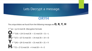 Cryptology Caesar Cipher | PPTX | Technology & Computing