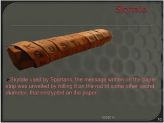 Cryptology Past Present and Future | PPTX