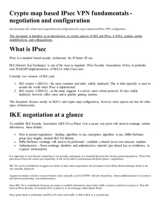 Crypto map based IPsec VPN fundamentals - negotiation and configuration ...