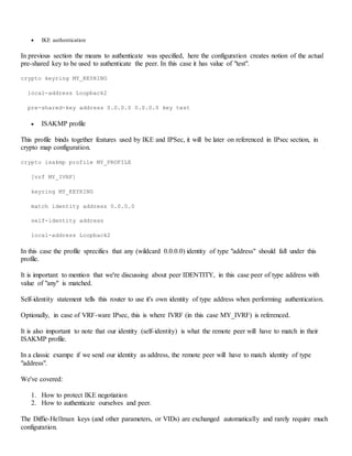 Crypto map based IPsec VPN fundamentals - negotiation and configuration ...