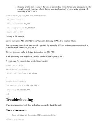 Crypto map based IPsec VPN fundamentals - negotiation and configuration | DOCX | Internet ...