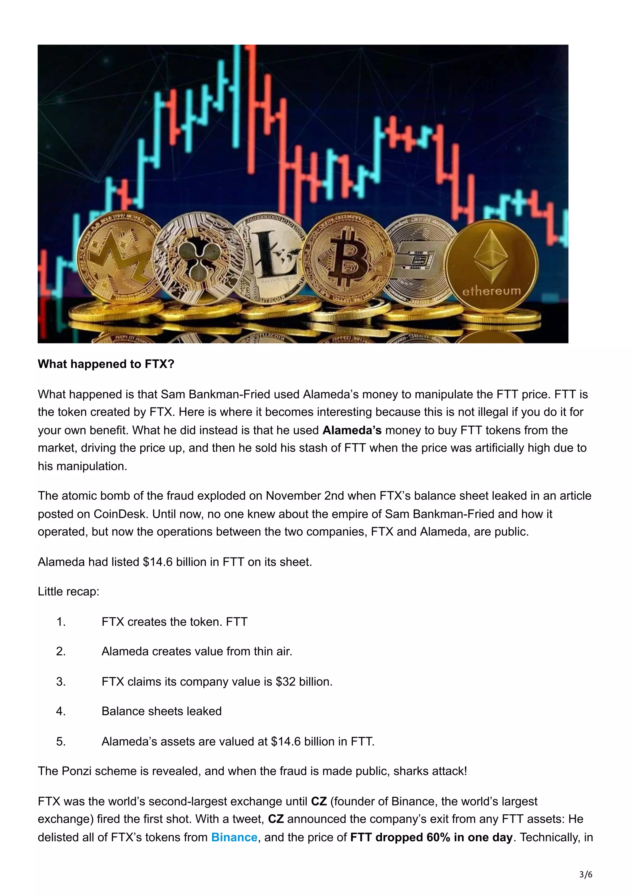 Crypto Market Crash What happened with FTX | PDF