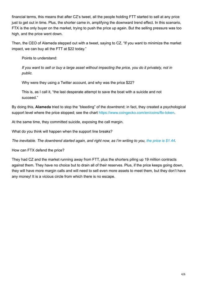 Crypto Market Crash What happened with FTX | PDF