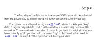 Short presentation of the Bitmasher private-key encryption | PPTX