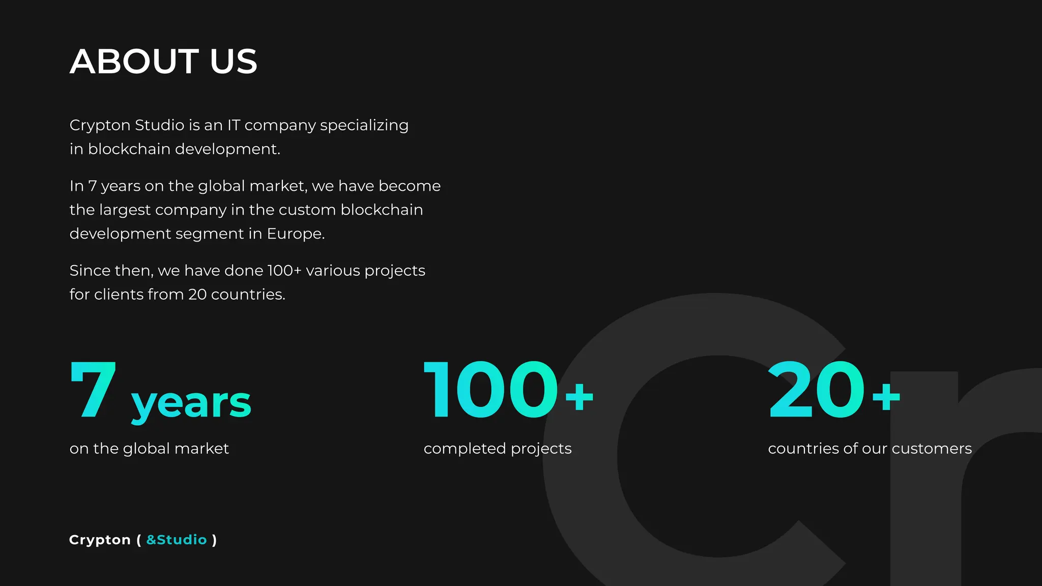 Crypton Studio Presentation | PPT