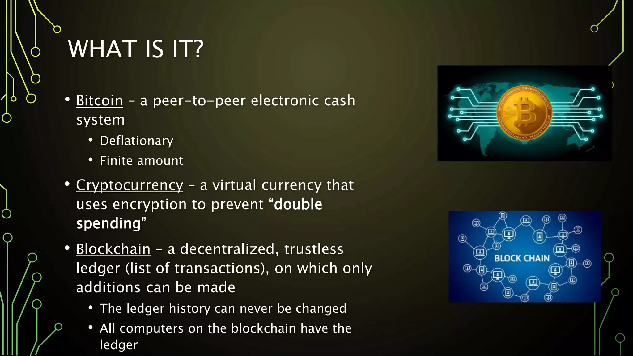 Bitcoin, Cryptocurrency, & Blockchain Presentation | PPTX