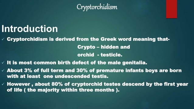 Cryptorchidism | PPTX