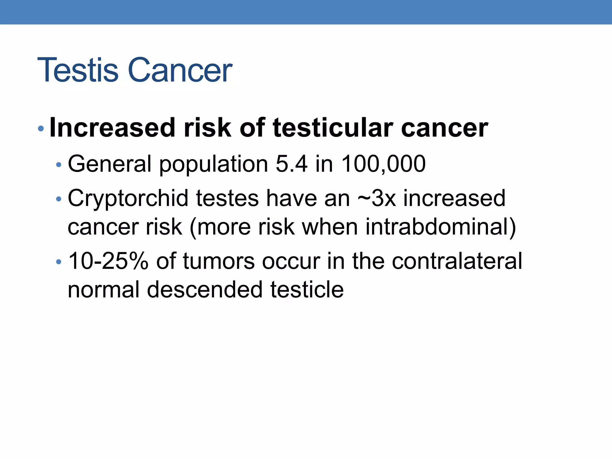 Cryptorchidism (Undescended Testes) | PPTX