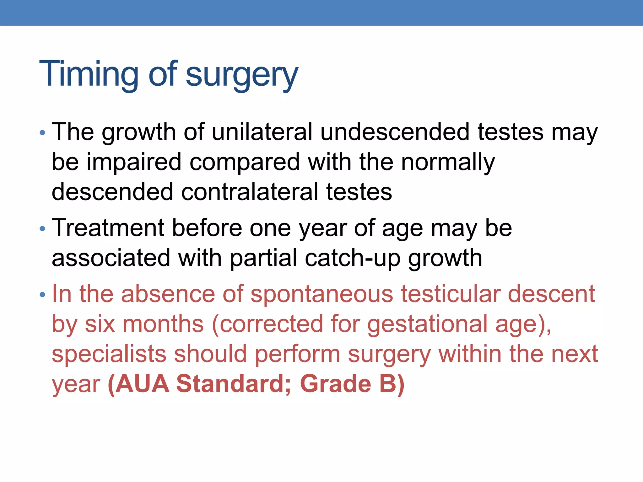Cryptorchidism (Undescended Testes) | PPTX