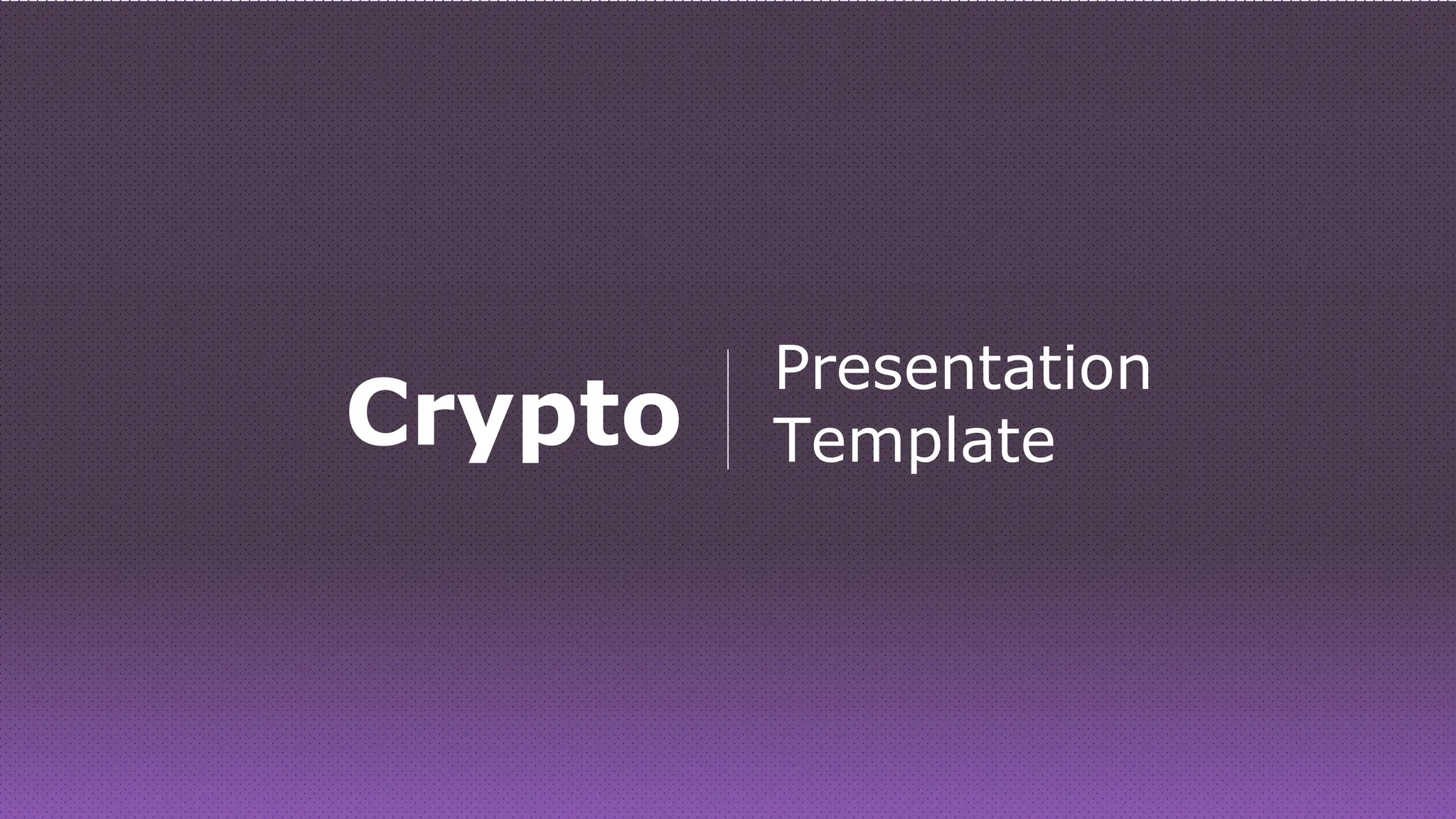Cryptocurrency PowerPoint Presentation Template | PPTX