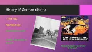 German Movie and Theatre Industry | PPTX