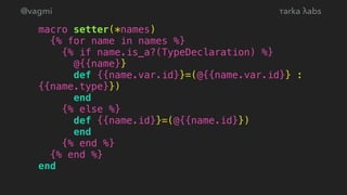Crystal - Statically Typed Ruby | PPT