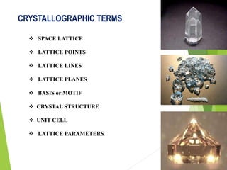Crystal and types Of Particle Packing.ppt