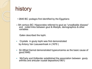Crystal arthritis ugs | PPTX