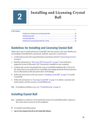 Crystal ball installation guide | PDF