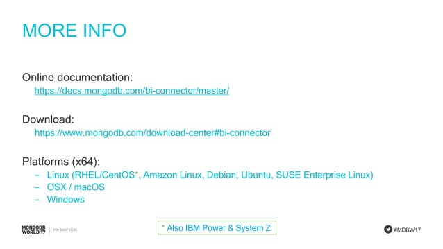 Mongodb Bi Connector And Tableau Ppt