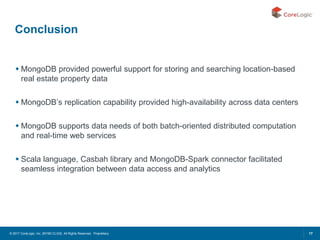 Power Real Estate Property Analytics with MongoDB + Spark | PPT