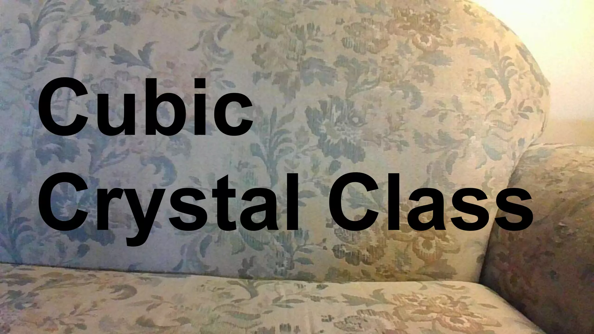 Crystal Classes 32 Cardboard Models | PPTX