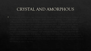 MATERIAL CRYSTAL DAN AMORF LECTURE .pptx