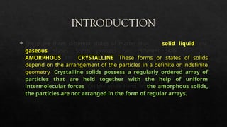 MATERIAL CRYSTAL DAN AMORF LECTURE .pptx