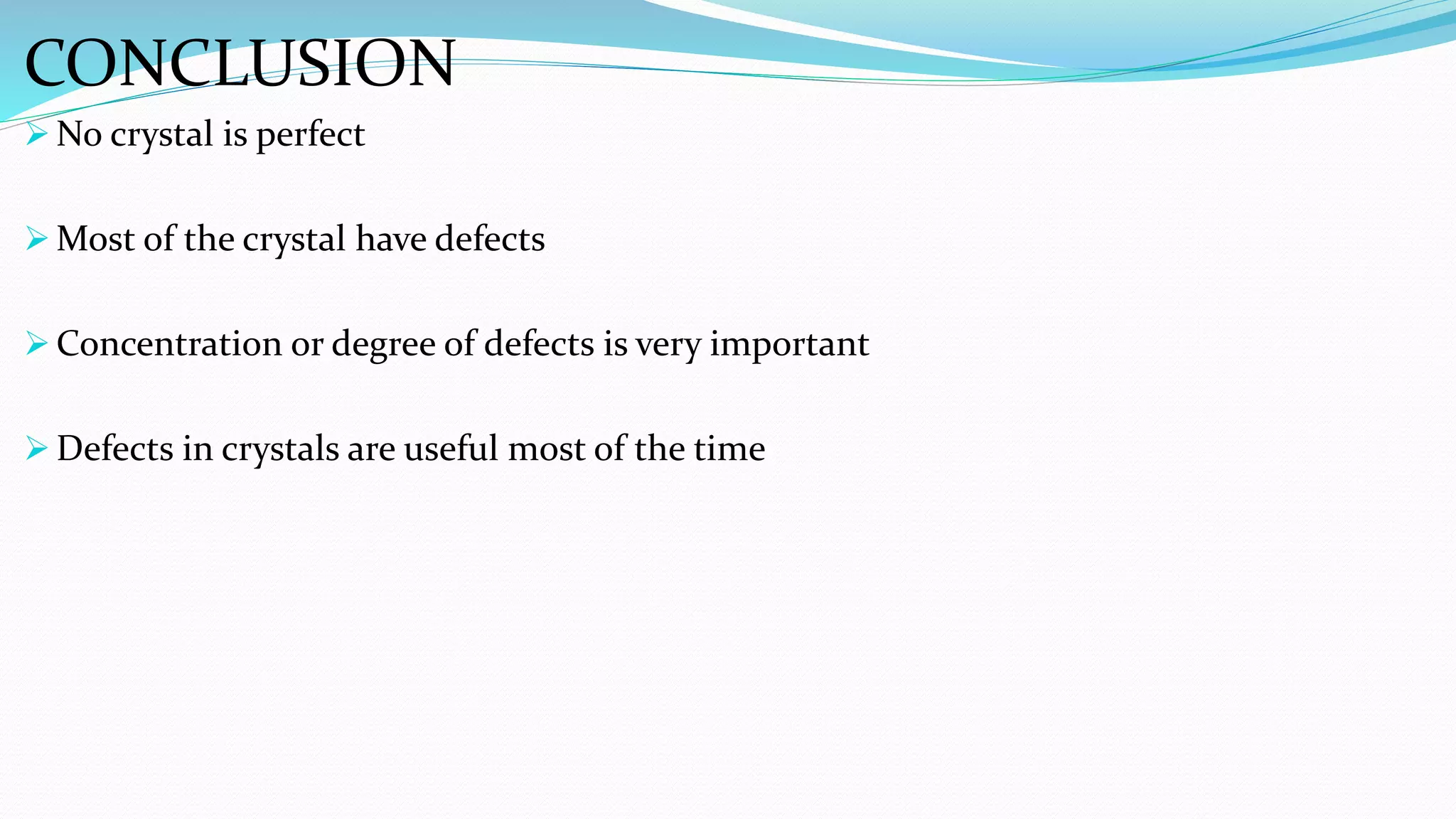Crystal defect and significance | PPTX