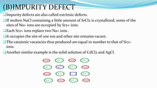 Crystal defect and significance | PPTX