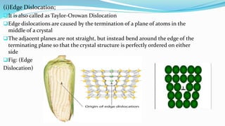 Crystal defect and significance | PPTX