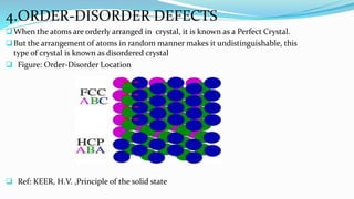 Crystal defect and significance | PPTX