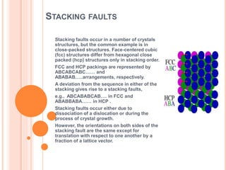 Crystal defects | PPTX