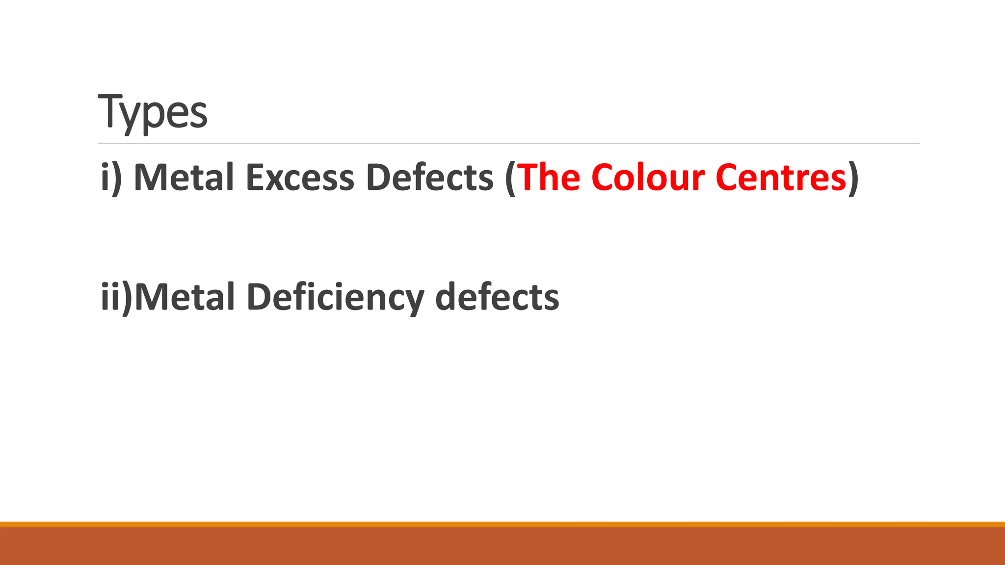 Crystal defects | PPTX