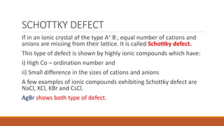 Crystal defects | PPTX