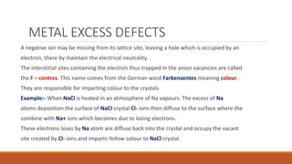 Crystal defects | PPTX