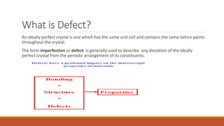 Crystal defects | PPTX