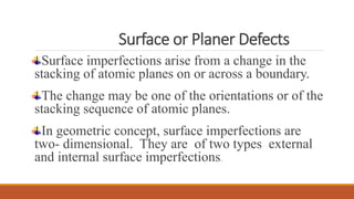 Crystal defects | PPTX