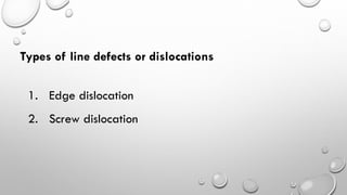 Crystal defects | PDF | Chemistry | Science