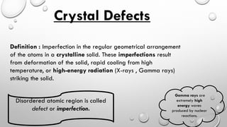 Crystal defects | PDF