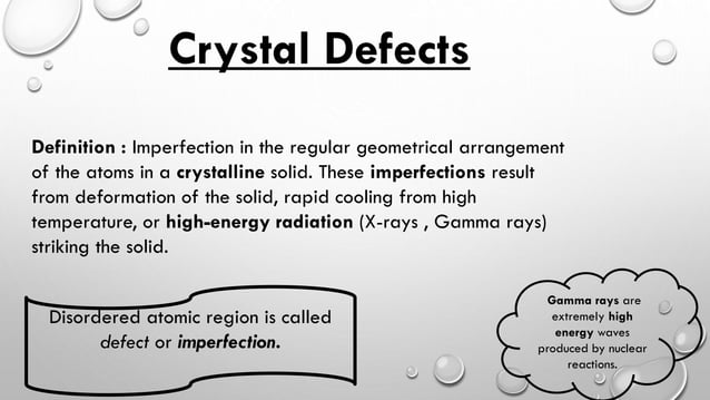Crystal defects | PDF | Chemistry | Science