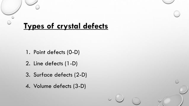 Crystal defects | PDF | Chemistry | Science