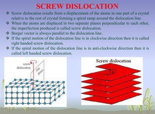 Crystal defects | PPTX