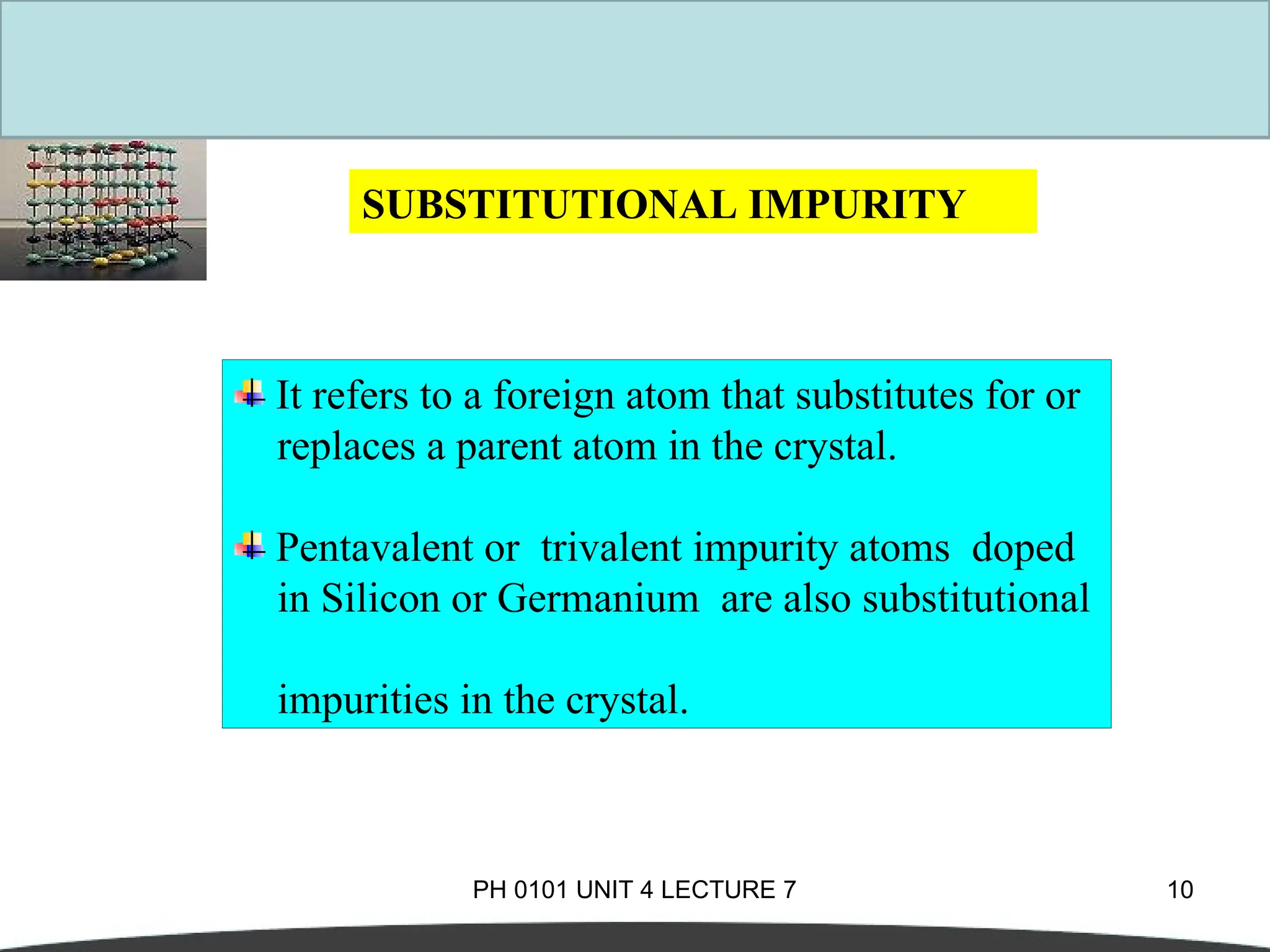 types of crystal defects, dislocations and descriptions | PPT