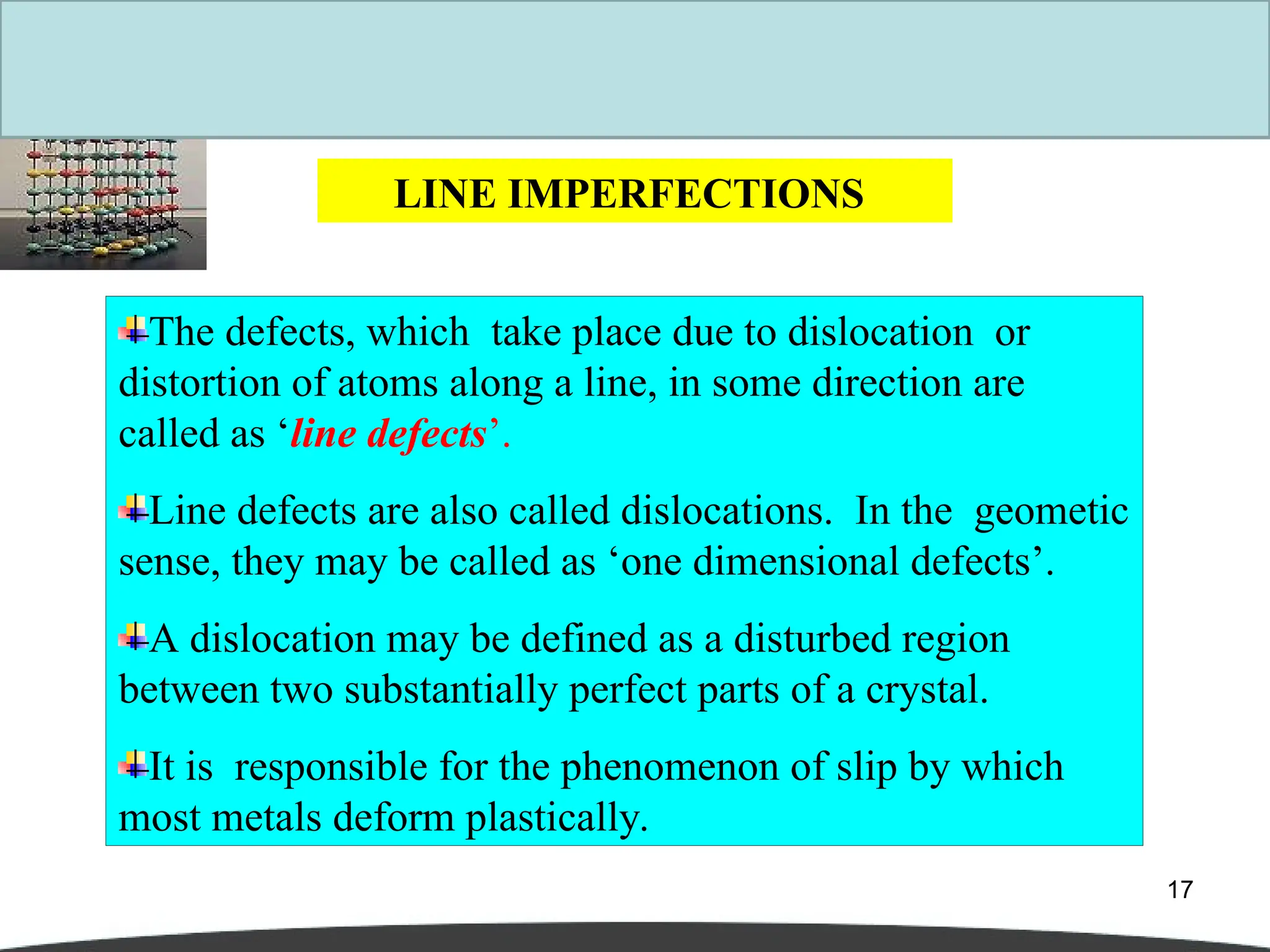 types of crystal defects, dislocations and descriptions | PPT