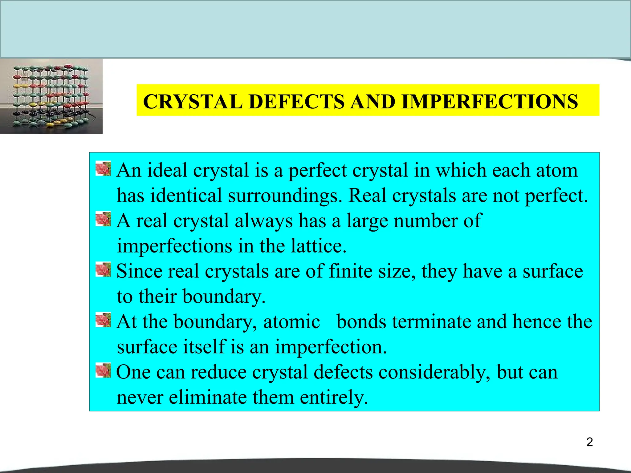 types of crystal defects, dislocations and descriptions | PPT