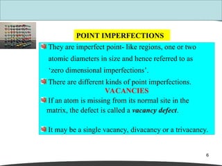 types of crystal defects, dislocations and descriptions | PPT