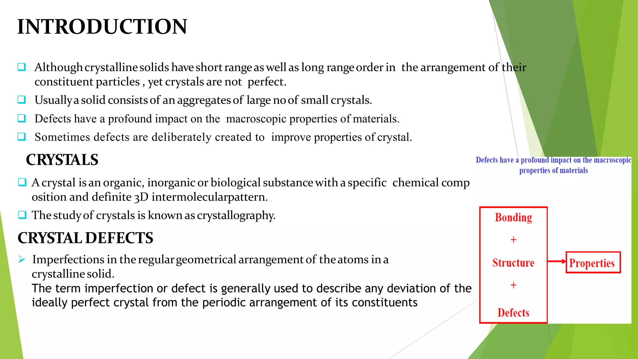 Crystal defects pk cnu | PPT