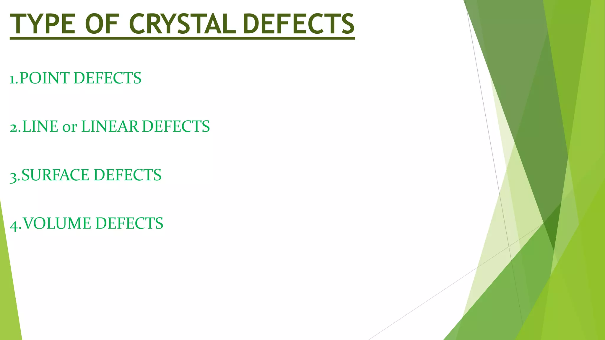 Crystal defects pk cnu | PPT